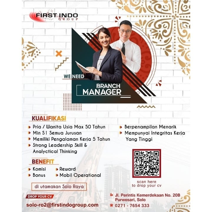 Lowongan Kerja First Indo Group di Solo - INFO LOKER SOLO