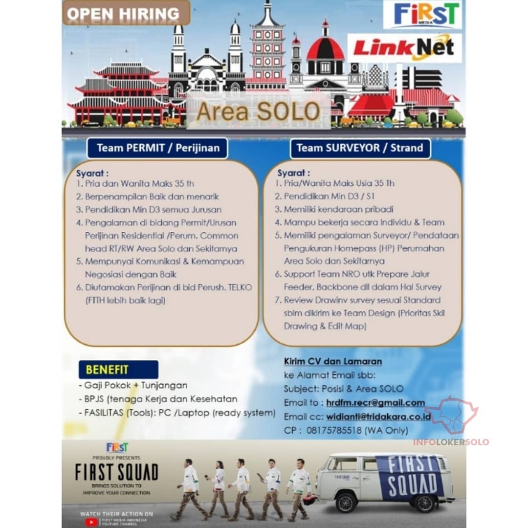 Lowongan Kerja Team First Media Area Solo - INFO LOKER SOLO