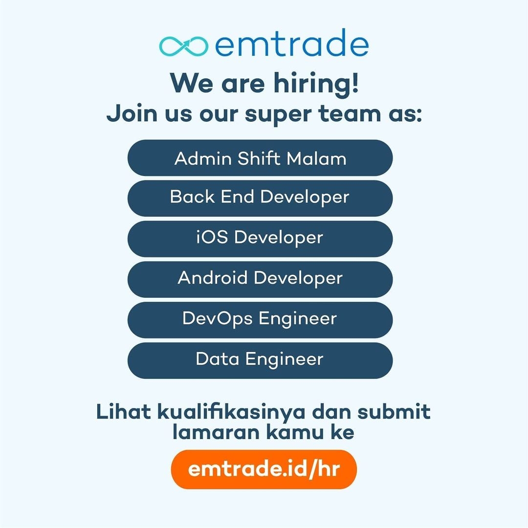 Lowongan Kerja Super Team EMTrade Solo - INFO LOKER SOLO
