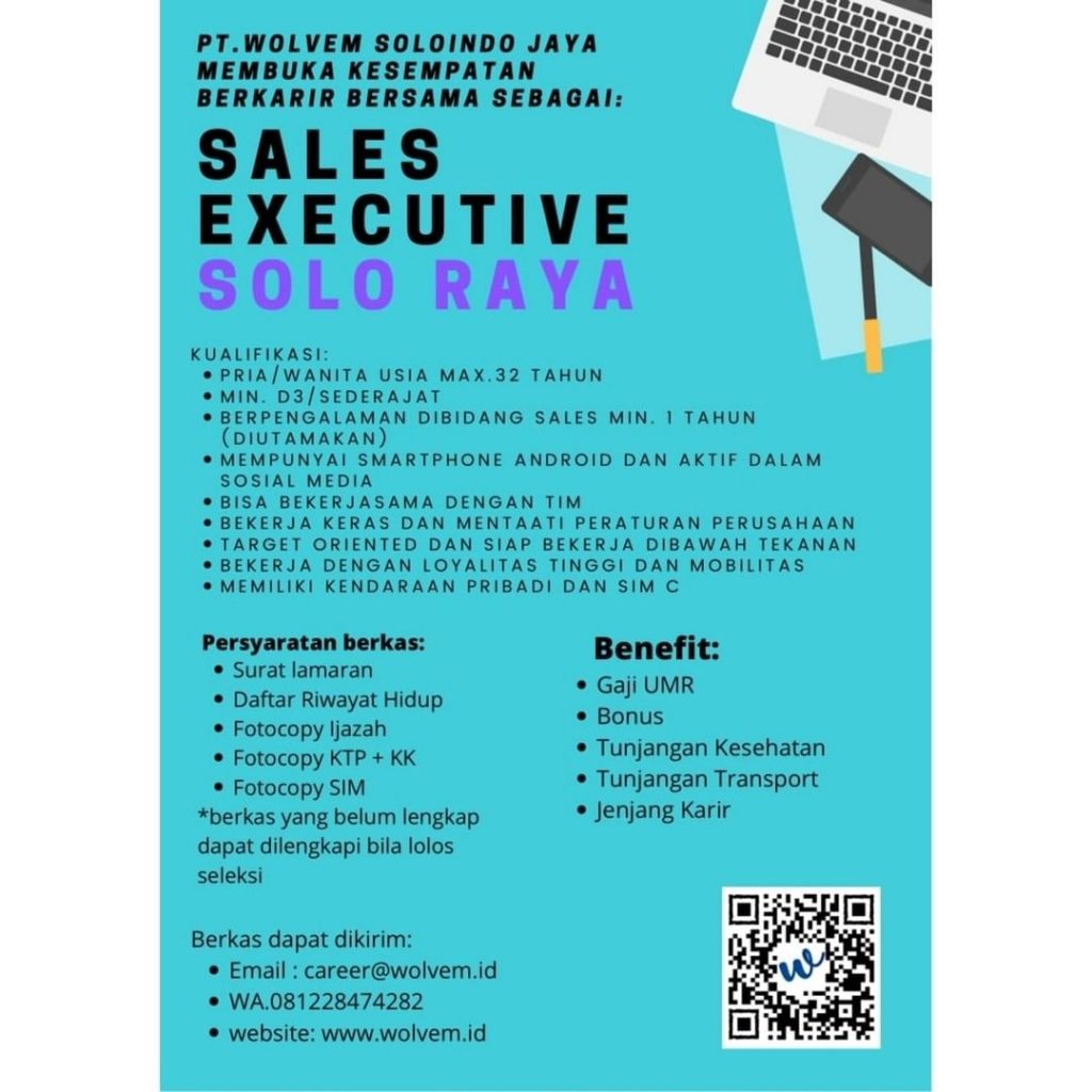 Lowongan Kerja Sales Executive Perusahaan Wolvem Indonesia - INFO LOKER ...