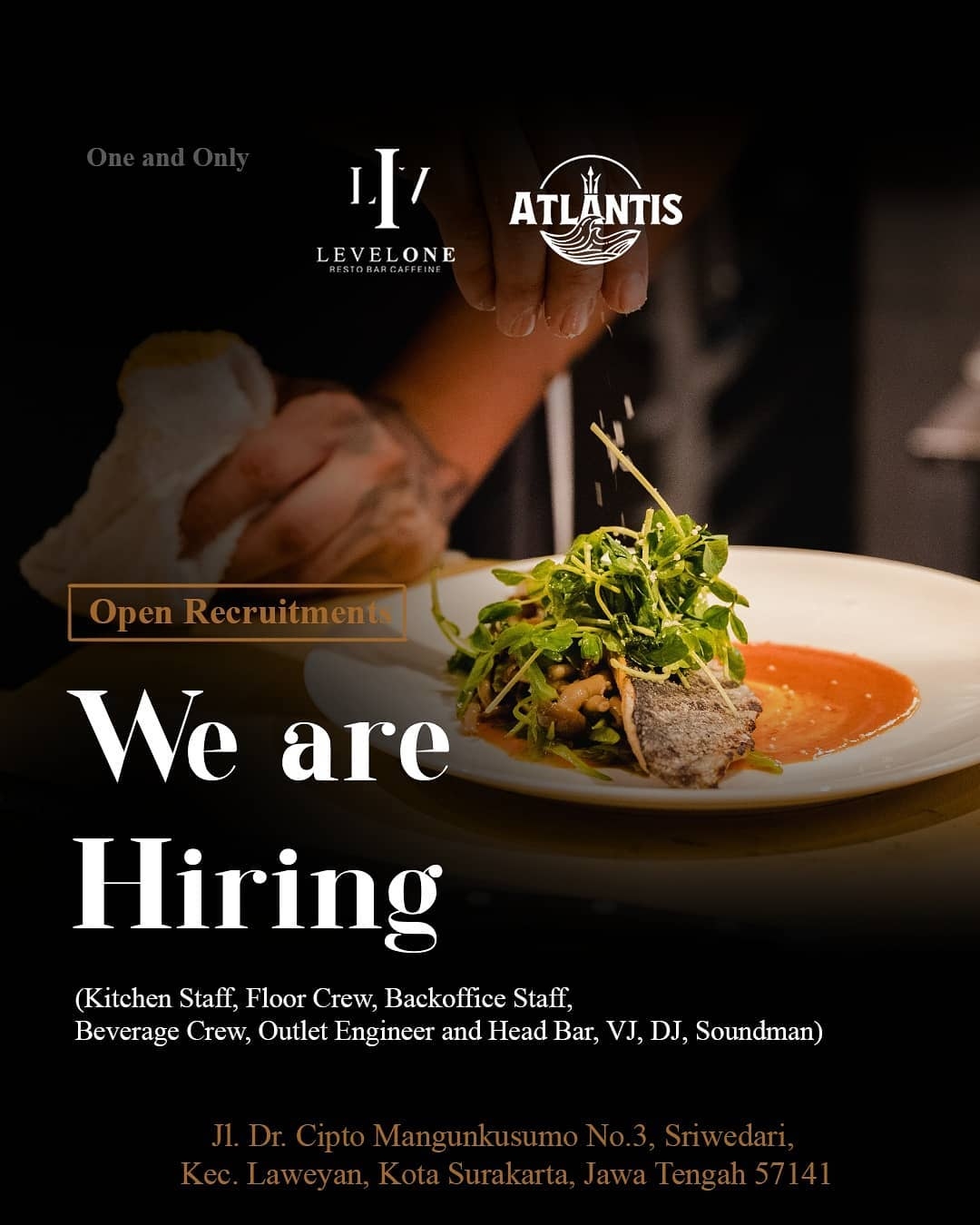 Lowongan Kerja Team Levelone Resto Bar di Solo - INFO LOKER SOLO