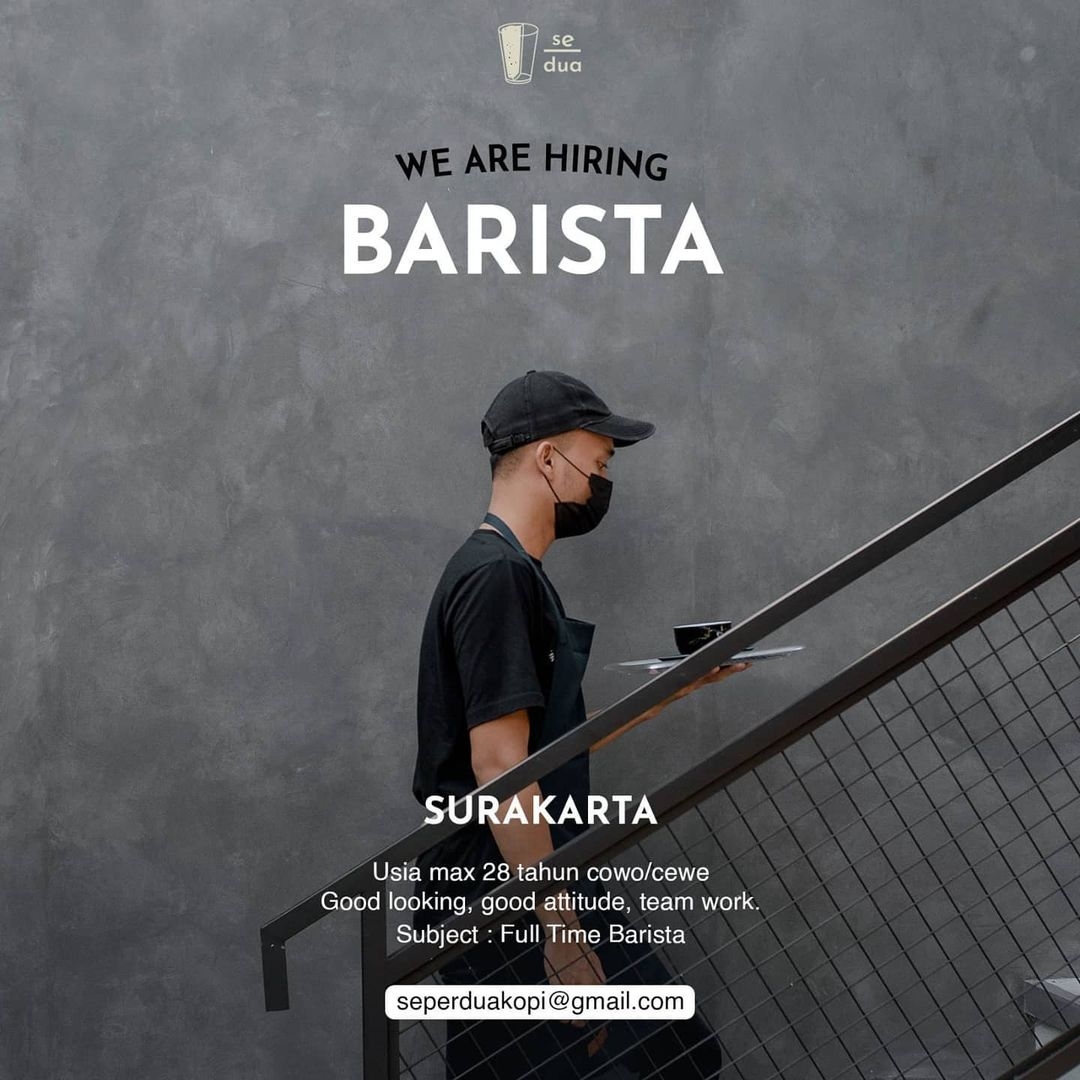 Lowongan Kerja Team Barista Seperdua Kopi di Solo - INFO LOKER SOLO