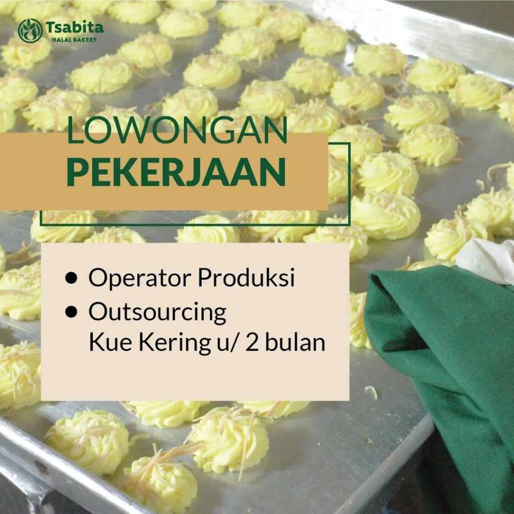 Lowongan Kerja 2022 Tsabita Halal Bakery di Solo - INFO LOKER SOLO