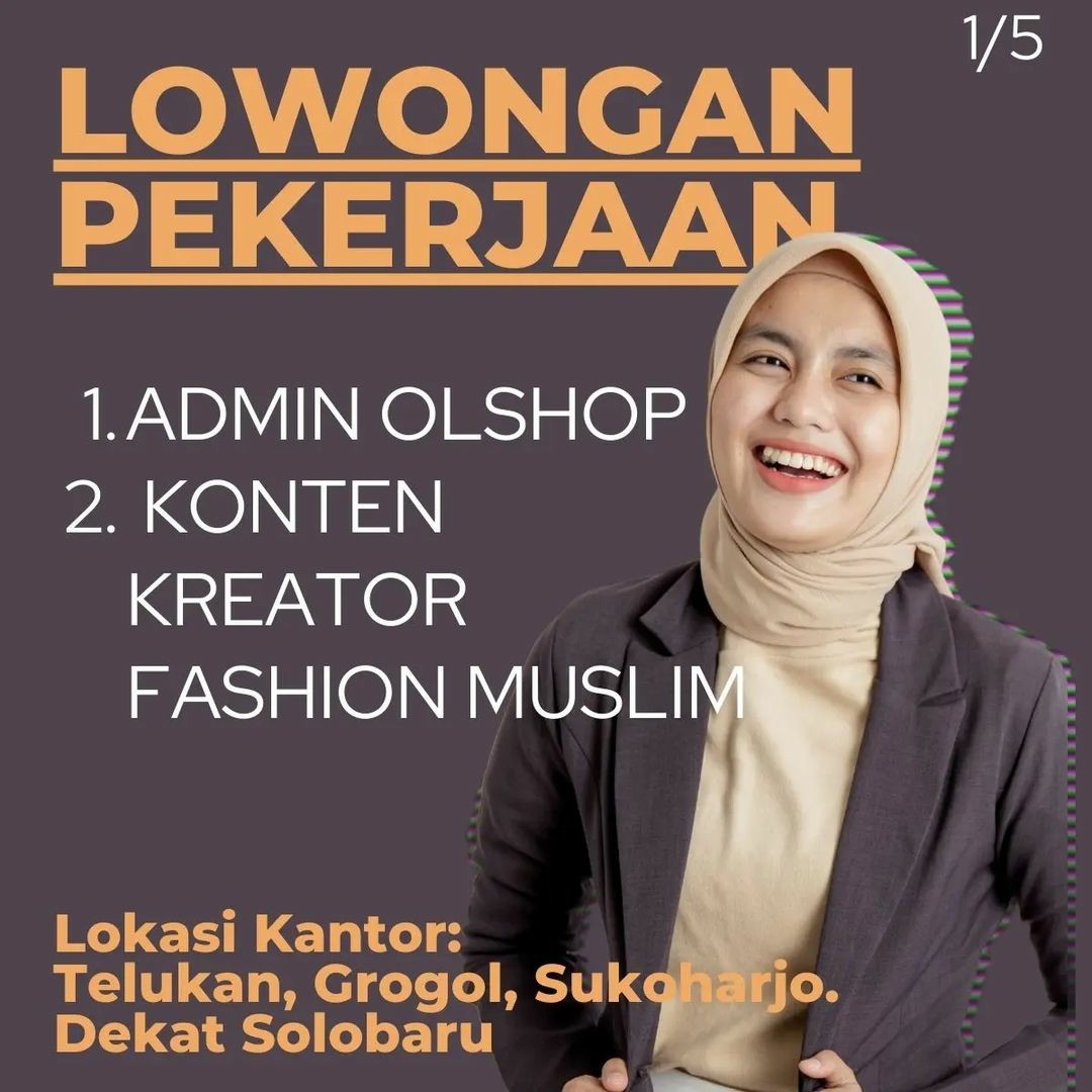 Lowongan Kerja Desember 2022 Team Online Shop di Solo Baru - INFO LOKER ...