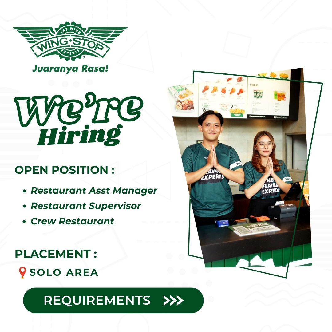 Lowongan Kerja Februari 2024 Assistant Manager Wingstop di Solo - INFO ...