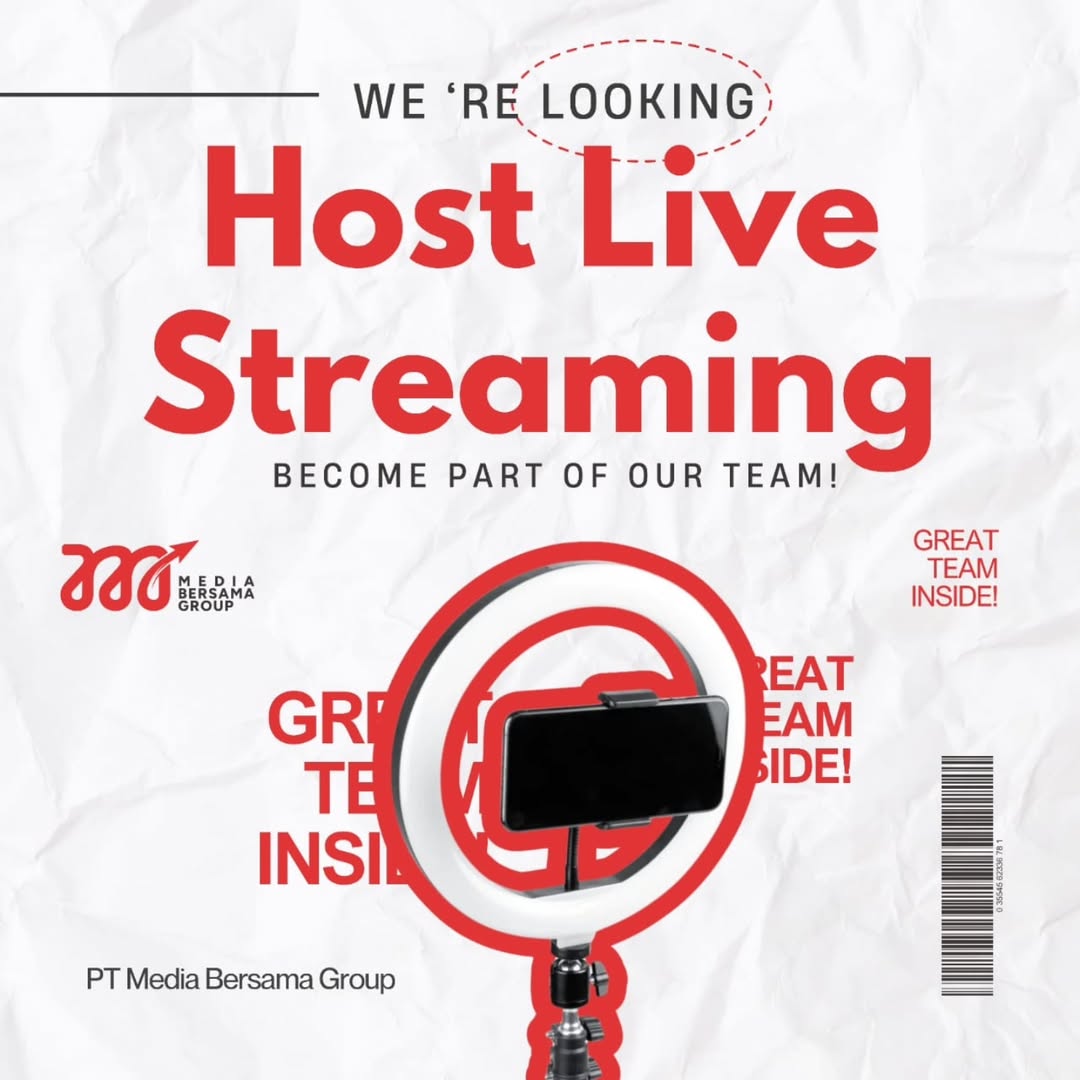Lowongan Kerja Desember 2024 Host Live PT Media Bersama Group di Solo ...