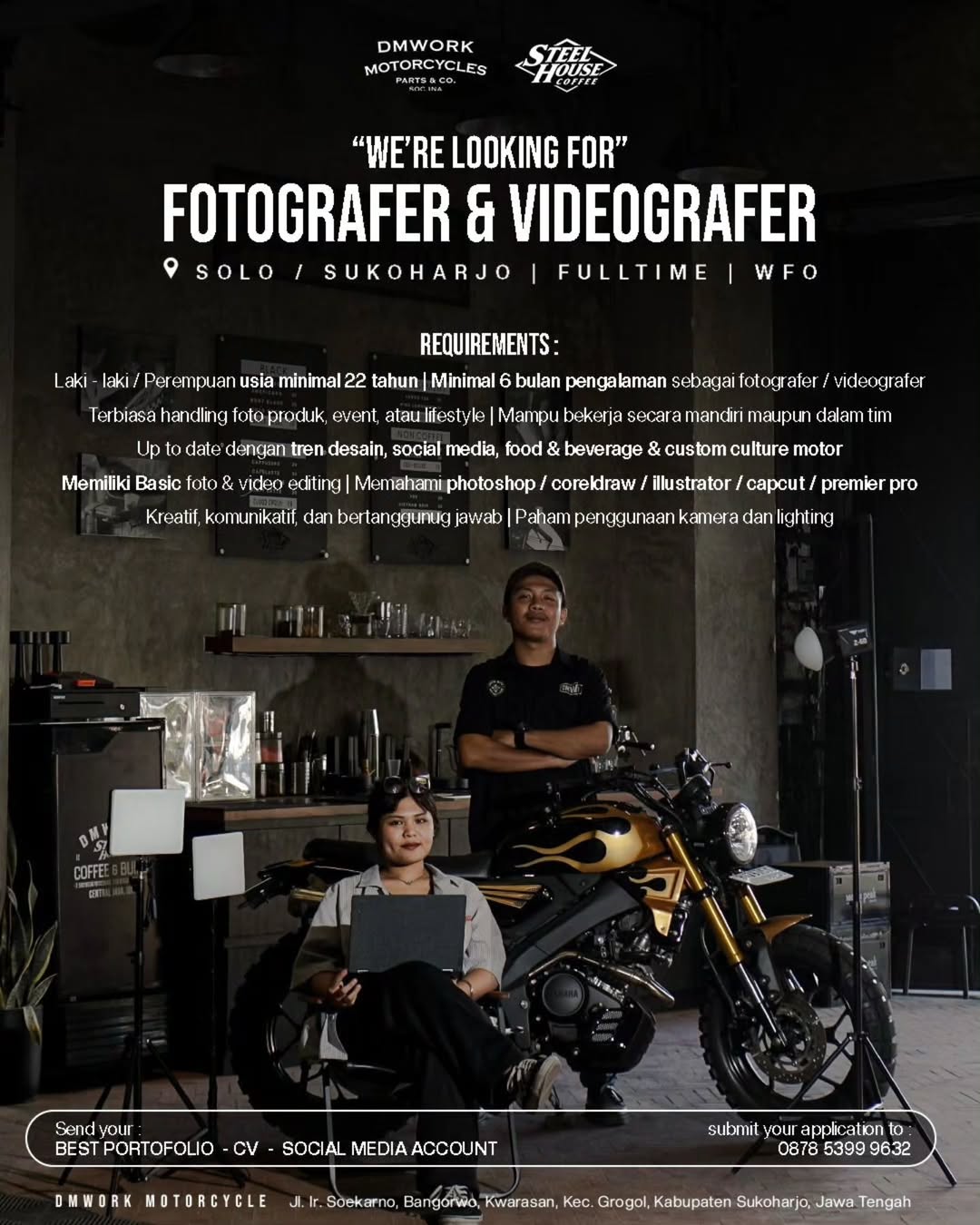 Lowongan Kerja Maret 2026 Fotografer Dmwork Motorcycle di Solo - INFO ...